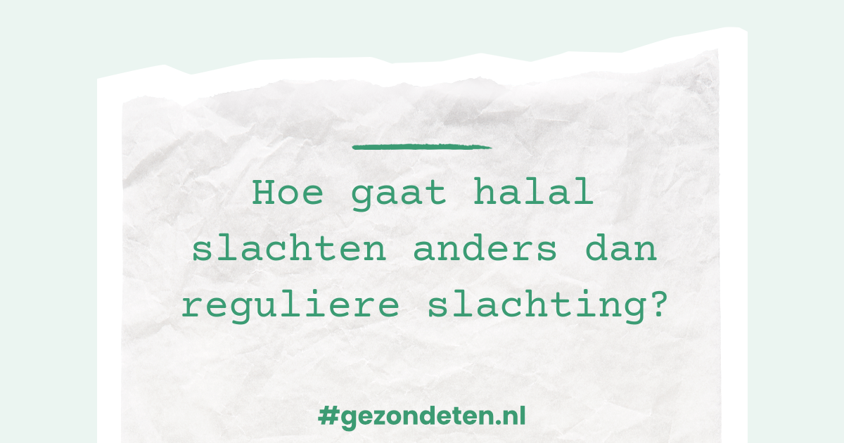 Hoe gaat halal slachten anders dan reguliere slachting?