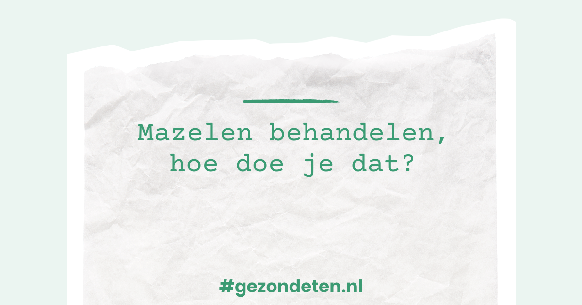 Mazelen behandelen, hoe gaat dat in z'n werk?